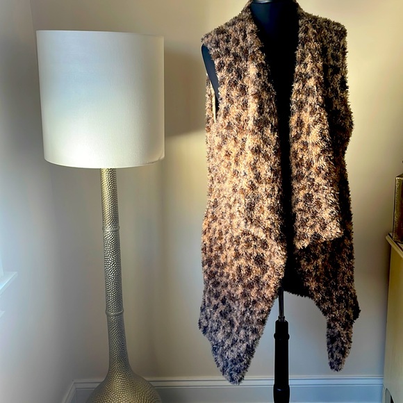 Other | Fuzzy Cheetah Vest | Poshmark